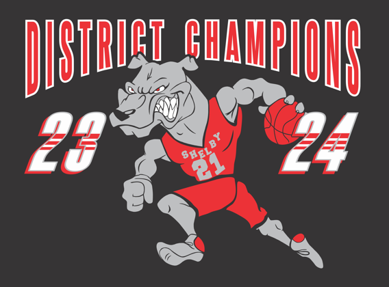 Shelby Boys Basketball District Champs – Cain Graphics